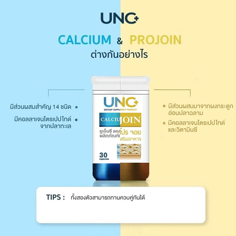 UNC CALCIUM PLUS ยูเอ็นซี แคลเซียม พลัส 30 Capsules